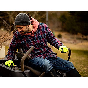 G & F 1516 6 Pairs Pack Premium High Visibility Low emissions Green Work and gardening Gloves for Men and Women. MicroFoam Textured Coated Palm and Fingers Gloves for Gardening Work, X-Large, Green