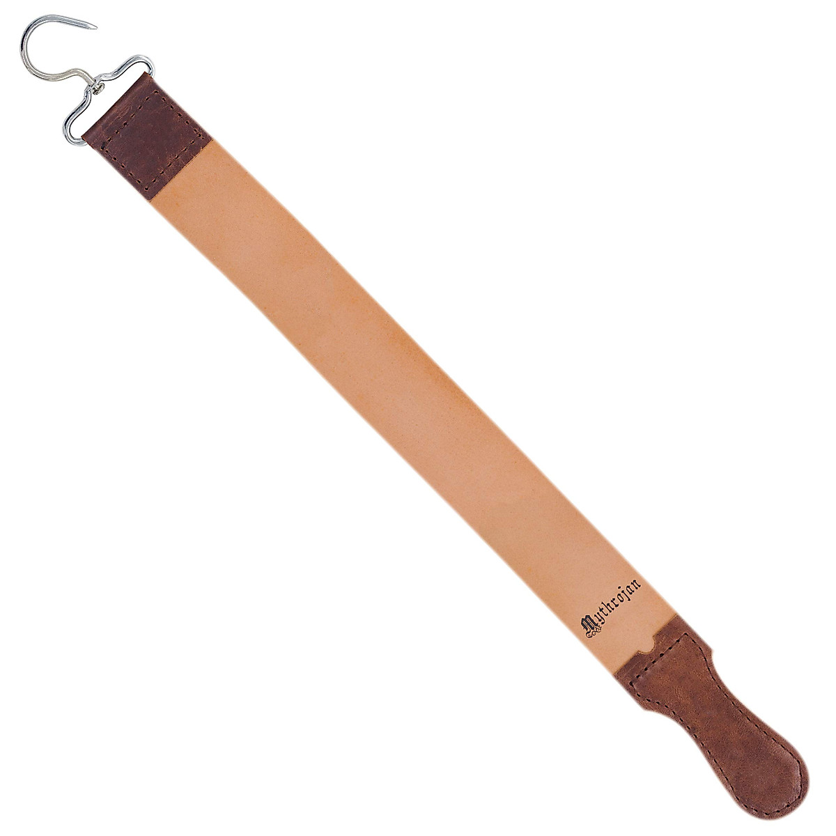 Mythrojan Straight Edge Razor Strop Leather Sharpening Strap for Straight Razor
