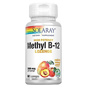 Solaray, B-12 Methyl Lozenge, 60 Count