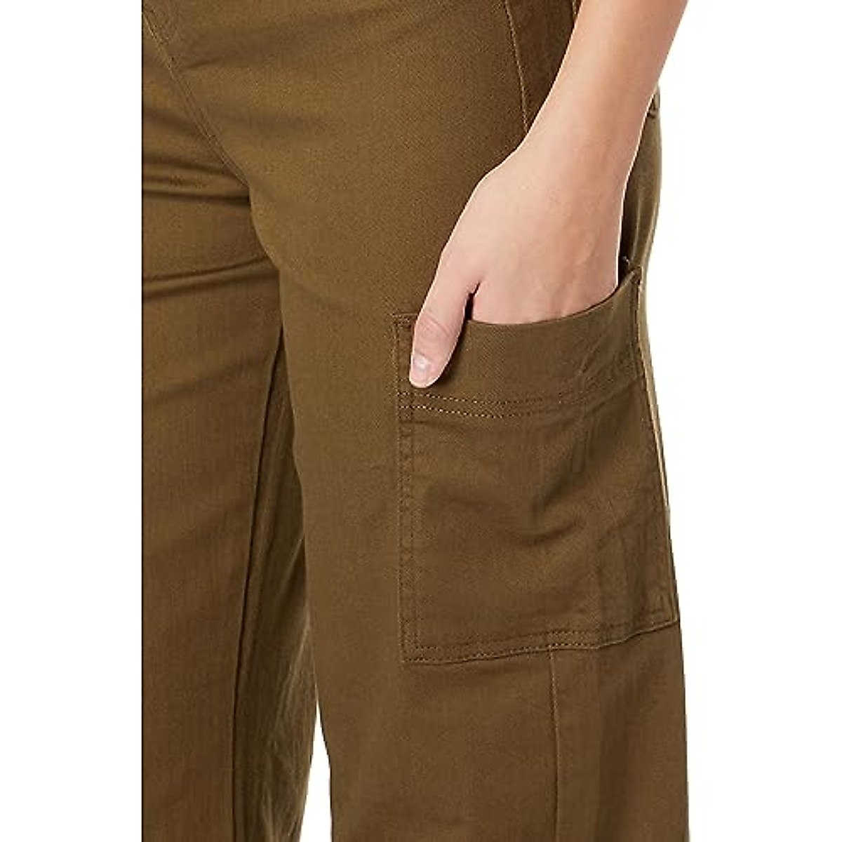 Levi Strauss Signature Gold Women's Heritage High Rise Loose Utility Jean (Standard and Plus), Dark Moss, 16