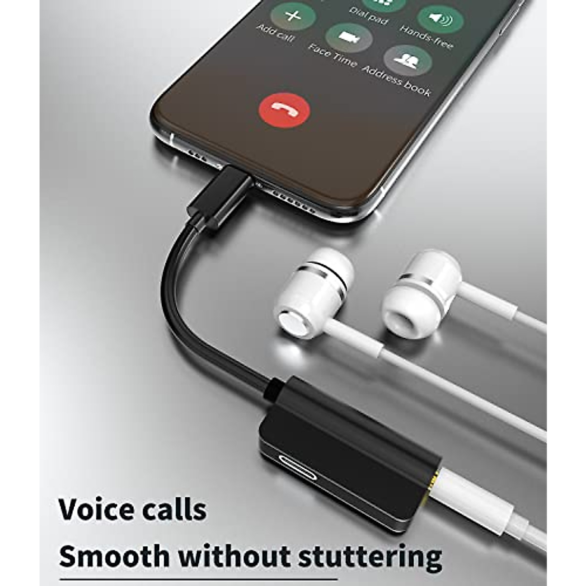 Lightning to 3.5mm Headphone Adapter Compatible for iPhone Apple Splitter Audio Dongle Jack AUX Adaptador para Earphone 2 in 1 Phone and Charge Charger Earbud 13 12 11 Pro Max Mini XS SE 7 X 8 Plus