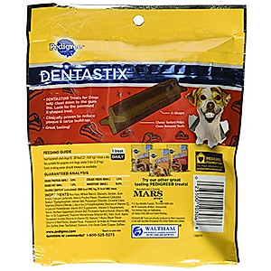 Pedigree Dentastix Beef Flavor Toy/Small Treats For Dogs - 6 Oz. 24 Treats