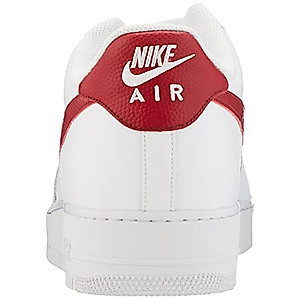 Nike Men's Basketball Shoe, White/White/Team Red, 12