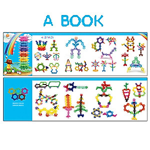 LVEA Building Blocks, STEM Toys Kids Educational Toys Building Discs Sets Interlocking Solid Plastic for Preschool Kids Boys and Girls 480 Pieces