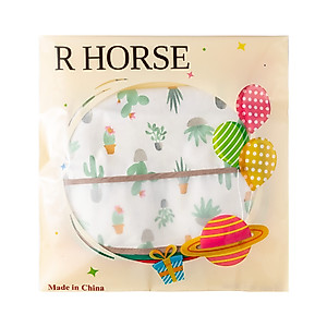 R HORSE 5Pcs Baby Bibs Set Cotton Toddler Bibs with Crumb Catcher Pocket & Snaps Baby Feeding Bibs Waterproof Food Bibs Infant Feeding Bibs with Fruit Pattern for Infants Babies Toddler 6-36 Months