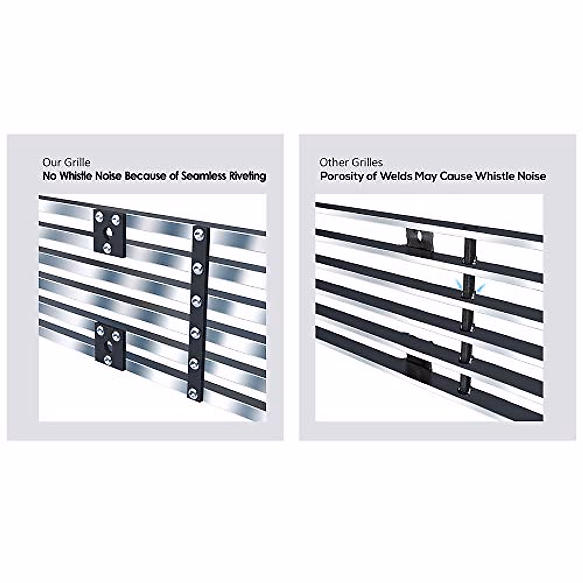 APS Compatible with Dodge Ram 1500 2009-2012 Honeycomb Style Only Main Upper Stainless Steel Chrome Billet Grille Grill Insert D66613A