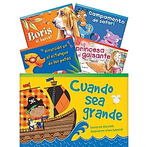 Teacher Created Materials - Classroom Library Collections: Literary Text Readers (Spanish) Set 1 - 10 Book Set - Grade 1 - Guided Reading Level A - I