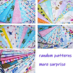 Quilting Fabric, Misscrafts 100pcs 6" x 6" (15x15cm) Cotton Craft Fabric Bundle Squares Patchwork Pre-Cut Quilt Squares for DIY Sewing Scrapbooking Quilting Dot Pattern