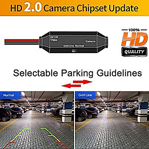 HD 1280x720p Reversing Camera Integrated in Number Plate Light License Rear View Backup Camera Waterproof Night Vision for Toyota Land Cruiser/Prado LC 90 120 150 / Prado/FJ Cruiser