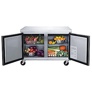 cooker and cooler EUC50R 2-Door Undercounter Commercial Refrigerator