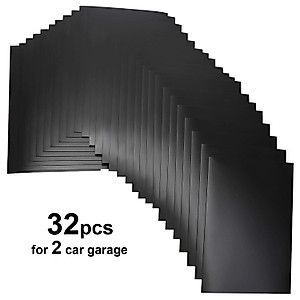 Eapele Magnetic Garage Door Windows Hardware Faux Windows Decoration Kit for Two Car Metallic Garage (32pcs)