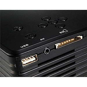 IM TS-29 LED Mini Projector Support 19201080P HD Video (Black)