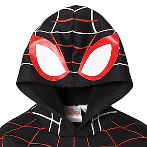 Marvel Spider-Man Miles Morales Toddler Boys Fleece Cosplay Pullover Hoodie and Pants Outfit Set 5T