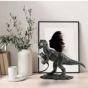 Jazzco Retro Dinosaur Lamp Decoration Light Animal Desk Lamp Vintage Lamp for Reading Living Room Kid's Baby Room Children Bedroom Bars Bedrooms