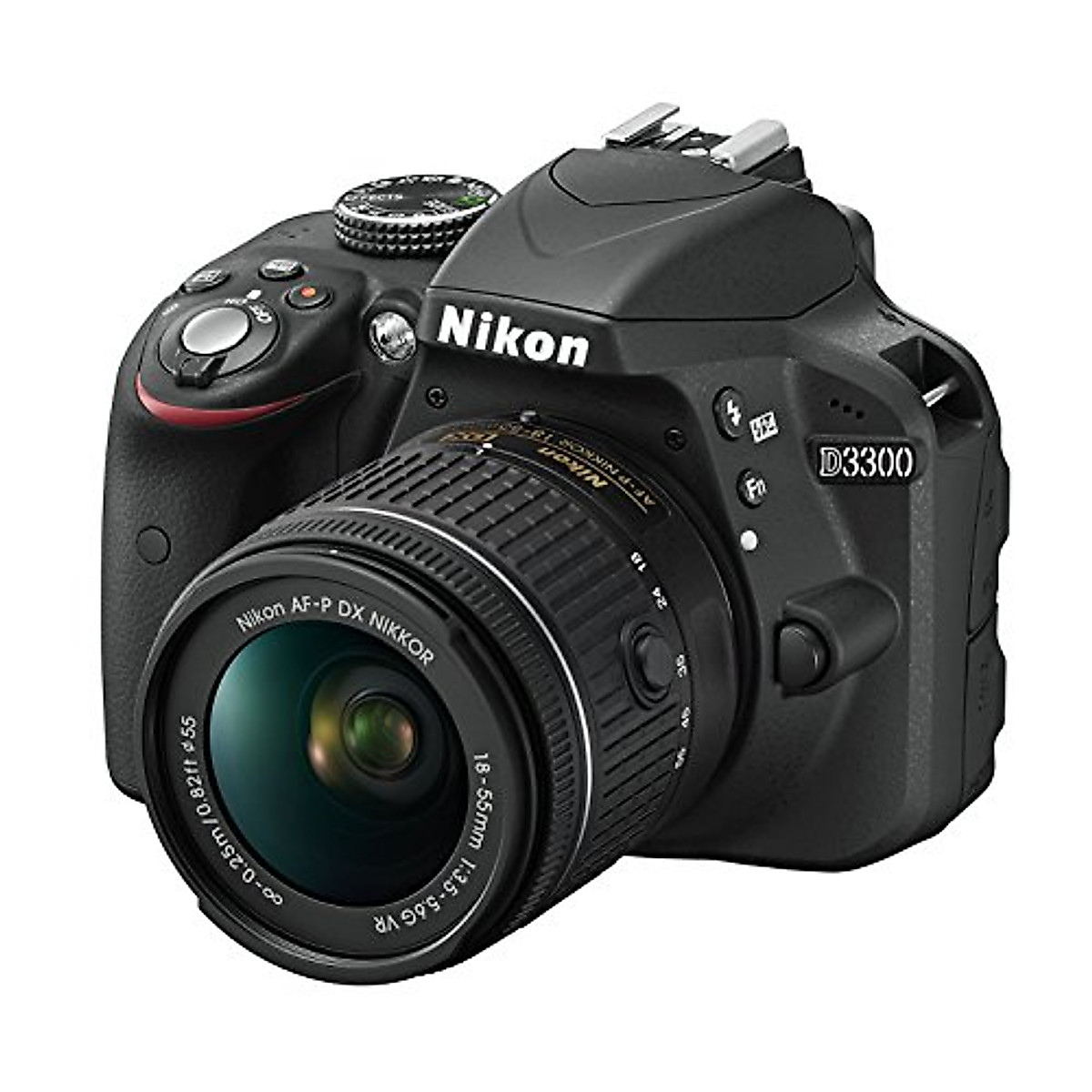 Nikon D3300 Digital SLR Camera (24.2 MP, AF-P 18-55VR Lens Kit, 3 inch LCD Screen) - Black