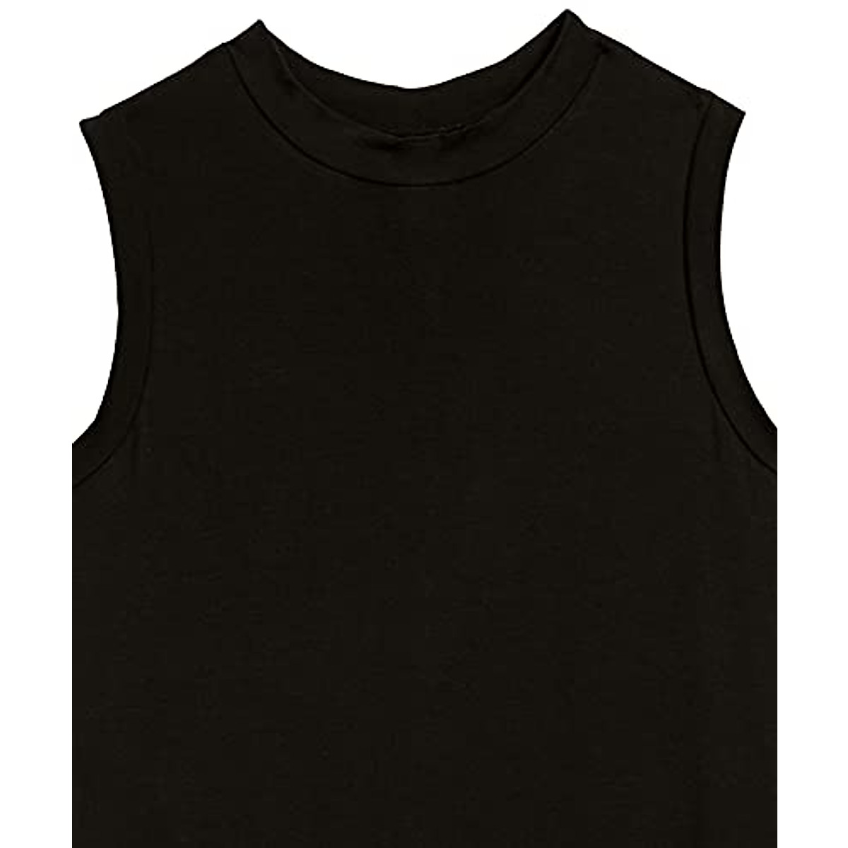 Amazon Essentials Women's Jersey Sleeveless Mock Neck Maxi Dress (Previously Daily Ritual), Black, X-Small