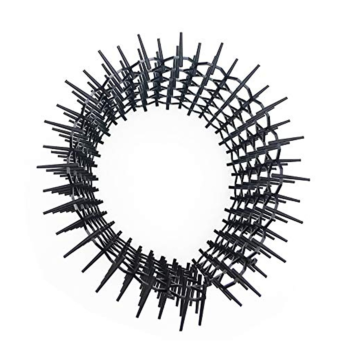 P.C Repellent Cat Scat Mat Plastic Spike Keep cat away 6.5' Black 1pcs