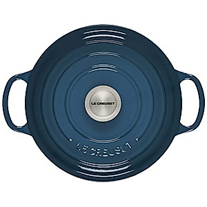 Le Creuset Enameled Cast Iron Signature Round Dutch Oven, 4.5 qt., Deep Teal