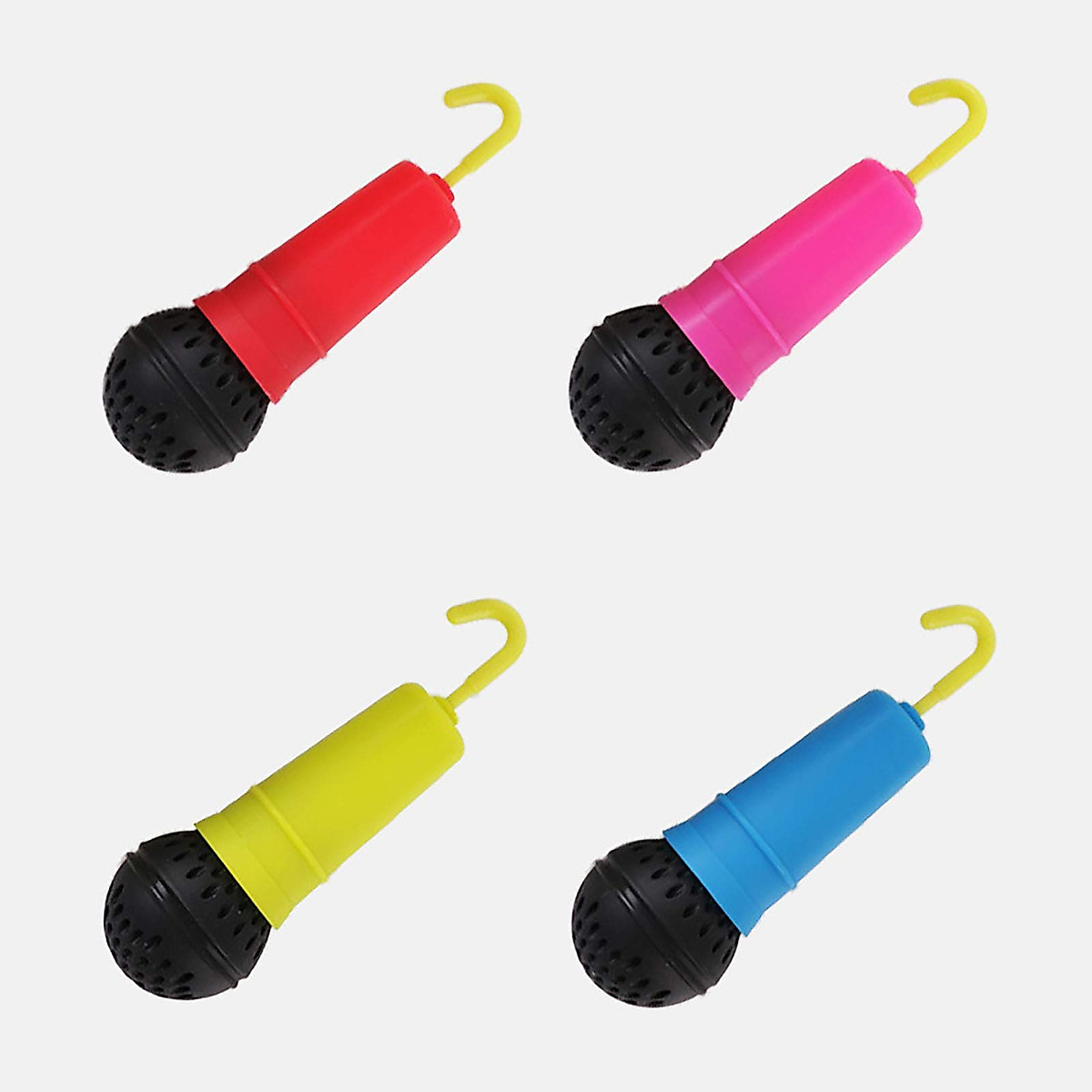 Dempiire Clear Container with Maker Creative Silicone Silicone Microphone Pantry Organization And Storage Glass Containers (Hot Pink, One Size)