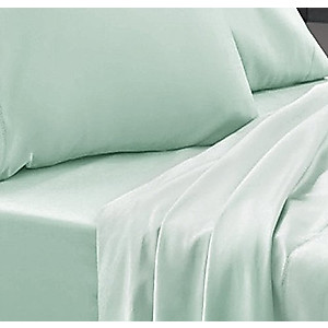 Queen Size Bed Sheets - Breathable Luxury Sheets with Full Elastic & Secure Corner Straps Built In - 1800 Supreme Collection Extra Soft Deep Pocket Bedding Set, Sheet Set, Queen, Mint