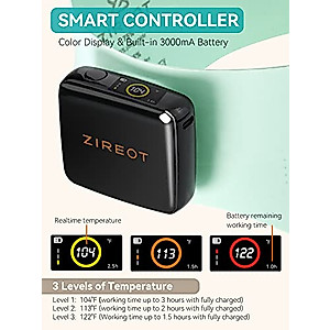 Cordless Heating Pad for Back Pain Relief-Portable Heating Pads for Cramps-Heated Back Wrap with Strap for Lower Back Pain Waist Lumbar Abdomen Arm and Leg (Large) Grey