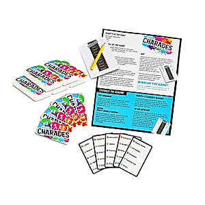 Speed Charades Party Game - Charades Board Game - Includes 1400 Charades - Perfect for Groups and Family Game Nights