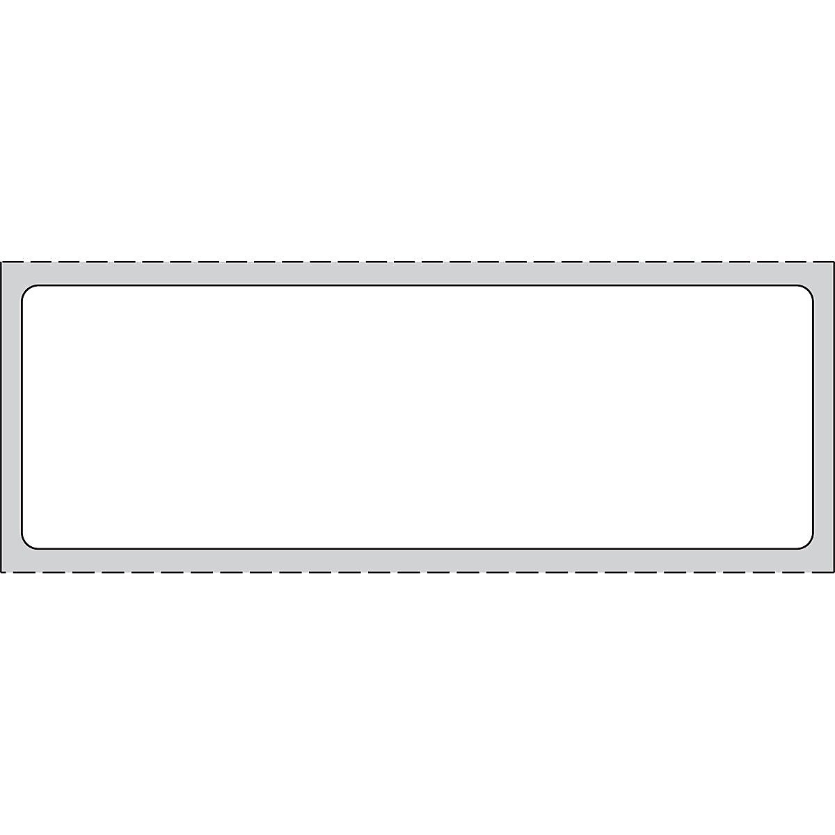 PDC Healthcare THERMD42 Paper Labels for Thermal Printers, Permanent Adhesive, Direct Thermal Labels, Compatible with Eltron LP, TLP Series and Other Printers, 3" Width x 1" Length, 1" Core Size, White (Case of 10400)