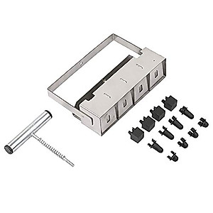 tenluno Mini 4 Hand-held Soil Blocker Soil Blocking Tool Seed Starting Plugs Seeds Starter Pallet Seedling Soil Block Maker