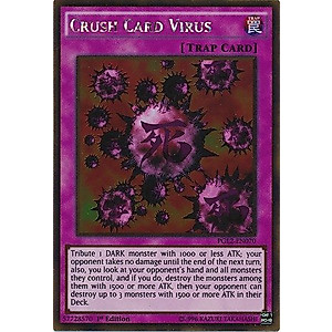 YU-GI-OH! - Crush Card Virus (PGL2-EN070) - Premium Gold: Return of The Bling - 1st Edition - Gold Rare