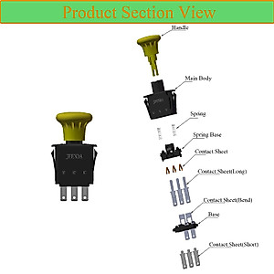 JEENDA PTO Switch K3011-62301 K301162301 430-210 116–0124 for Exmark Next Lazer Z Toro Z Master G3 Serial