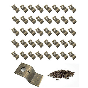 SeptCity Table Top Fasteners with Screws,Heavy Duty Z Table Top Connectors 40 Packs Set (Include 40 Clips and 40 Screws)