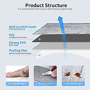 Art3d 102-Piece Peel and Stick Tile Backsplash for Kitchen Bathroom, 3in. x 6in. Stick on Subway Tile Distressed Wood Plank