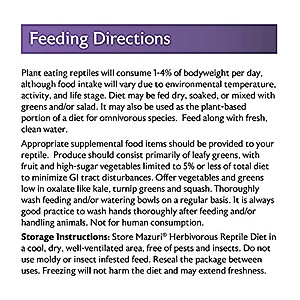 Mazuri | Herbivorous Reptile Diet | 8 Ounce (8 OZ) Bag