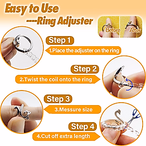 SGIBYN 8 Pack Adjustable Crochet Yarn Tension Ring for Crocheting, Crochet Ring for Finger, Peacock Cat Crochet Knitting Rings for Tension