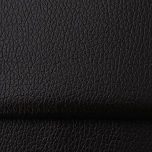 Self Adhesive Leather PU Fabric Repairing Patches for Sofa, for Car Seats, for Clothing (Width 19.6" x Length 53.9") (Black) Folded Packed
