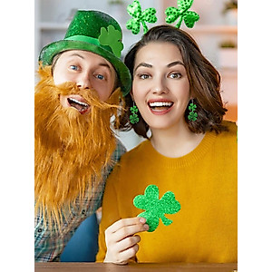 St Patricks Day Earrings for Womens Irish Shamrock Earrings Acrylic Green Dangle Earrings St Patricks Day Accessories for Irish Festival Gifts