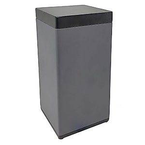 Modern Slate Gray Solid Wood Cremation Urn Made of Solid Wood - Haven Wooden Cremation Urn Large (Haven Slate Gray Cremation Unr)