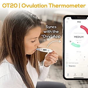 Beurer Digital Basal Thermometer, Oral Thermometer with Memory Function, Measures Basal Body Temperature, Accurate Digital Thermometer for Fever and Natural Family Planning, OT20