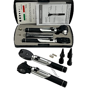 Cynamed - Diagnostix Bright White Led Otoscope Set with Accessories-Multi-Function Otoscope Student Set-Hard Case