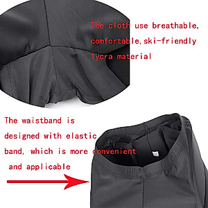 Reomoto Kids Hip Protection Pads Shorts Skiing Skating Snowboard Hip Protection Pads EVA 3D Padded Hip Bone Protection Pants for Teenagers (Black, S)