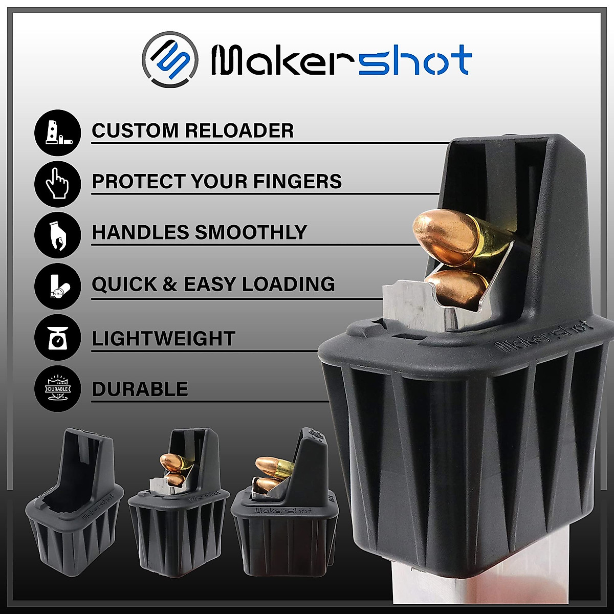 MakerShot Custom Magazine Speedloader, compatible with 9 mm - Taurus PT111 G2 G2C G3 G3C