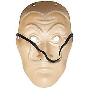 AMARONE Money robbery mask salvador Dali MaskCosplay halloween mask Realistic Movie Prop Face Mask… 2pack