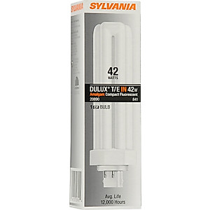 Sylvania 20890 Compact Fluorescent 4 Pin Triple Tube 4100K, 42-watt , Cool White