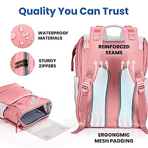 PILLANI Baby Essentials: Seat Cover & Diaper Bag for Girls