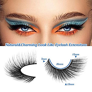 Fox Eye Lashes Fluffy Eyelashes Angel Wing Wispy False Eyelashes Like Bratz Styles L Curl Rusain Strip Lashes that Look Like Extensions Little Dramatic Lashes Pack