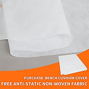 ROFIELTY Bench Cushion Covers,for Indoor/Outdoor Bench Cushion Covers,Window Cushion Covers can be Replaced (45×18×3inch,Idyllic)