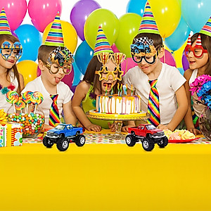 Jenaai 32 Pcs Monster Truck Party Decorations Trucks Paper Glasses Monster Truck Photo Booth Props Truck Theme Eyeglasses for Monster Truck Birthday Party Supplies Favors