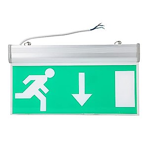Acrylic LED Emergency Exit Lighting Sign Safety Evacuation Indicator Light 110-220V