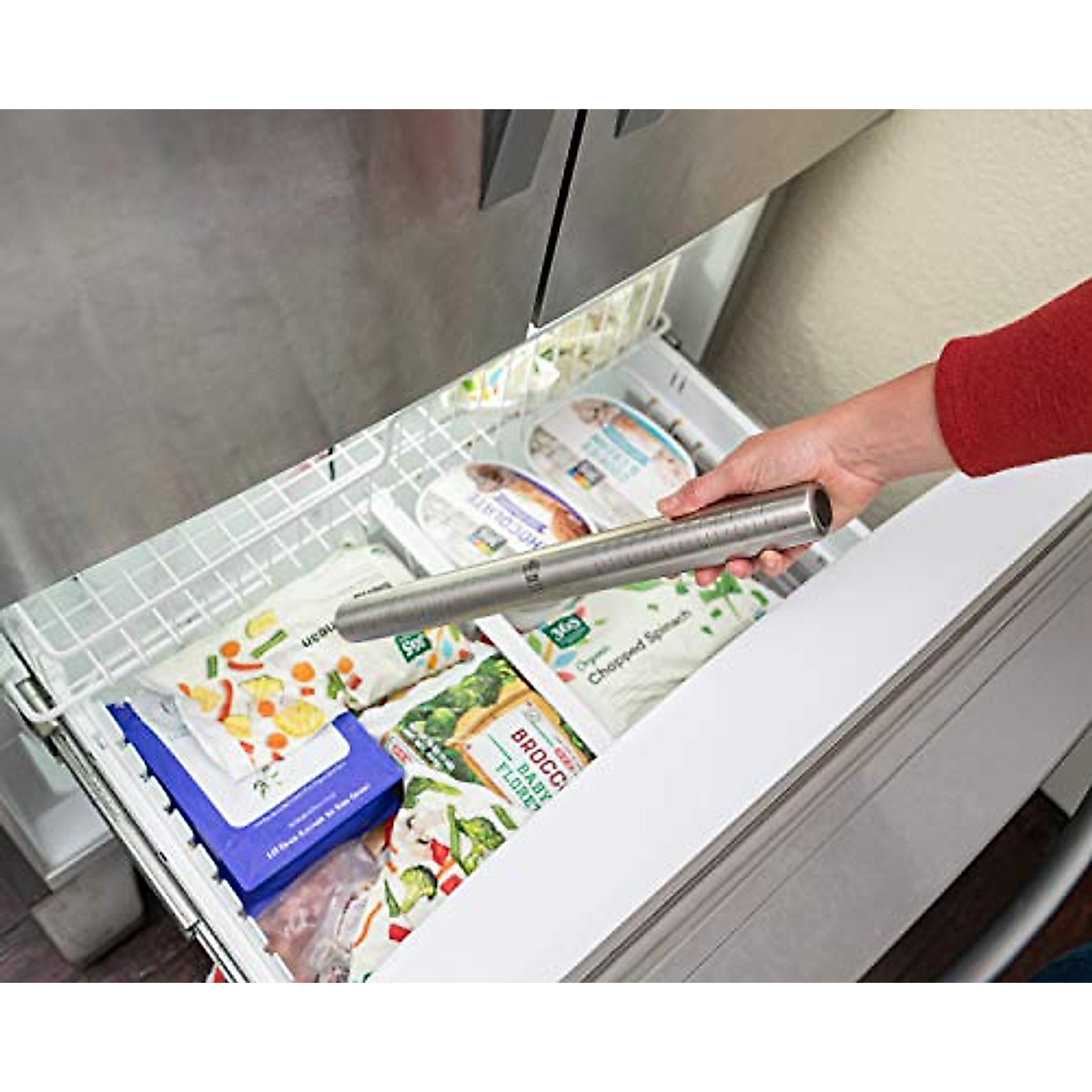 French Rolling Pin for Baking by Ultra Cuisine – Tapered Stainless Steel Design, Adjustable Weight, Professional or Home Use with Pizza, Cookie, Pastry Dough, Fondant & Pie Crust –Dishwasher-Safe