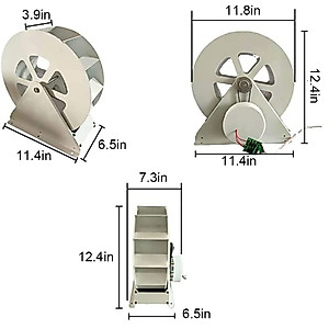 Mdxtog Micro Hydroelectric Turbine Generator 100W, Low-Speed Water Wheel Generator For Household Outdoor Lighting Generation Power Equipment Hydro Water Turbine Generator